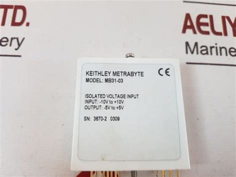 Keithley Metrabyte Mb31 03 Isolated Voltage Input Module Aeliya Marine