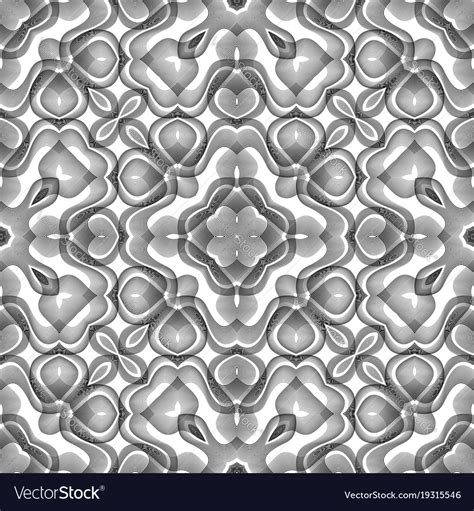 Design Seamless Monochrome Lacy Pattern Royalty Free Vector