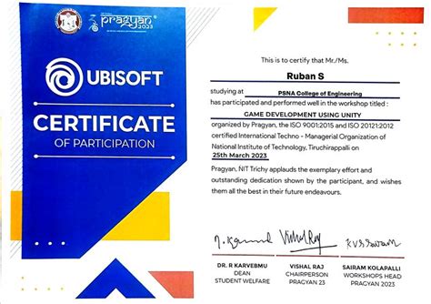 Ruban S On Linkedin Pragyan23 Unity Gamedev Ubisoftworkshop