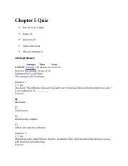 Chapter Quiz Chapter Quiz Due Jul At Pm Points Questions Time Limit None