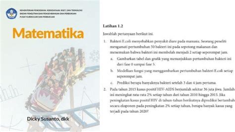 Soal Kunci Jawaban Matematika Kelas SMA Halaman Pertumbuhan Eksponen Tribunnewsmaker