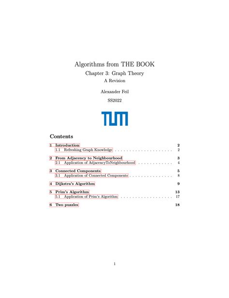 Algorithms From The Book Graph Theory Explained Alexander Feil