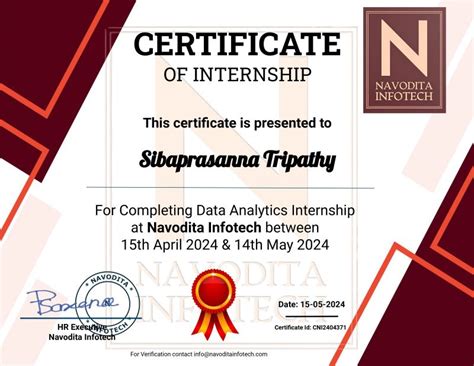 Sibaprasanna Tripathy On Linkedin Dataanalysis Internship