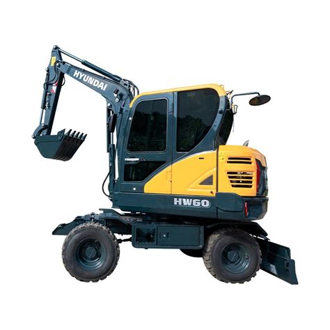 Hyundai 575 Ton Hw60 T4 Wheel Excavator With Affordable Pricebucket