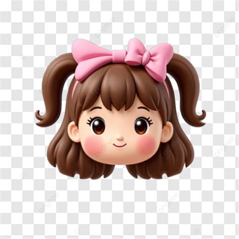 어린 소녀 아바타 이모티콘 팩 귀여운 아기 미소 스마일 Png 일러스트 및 Psd 이미지 무료 다운로드 Pngtree