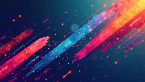 Abstract Geometric Shapes Vibrant Colors Dynamic Lines Sharp Angles