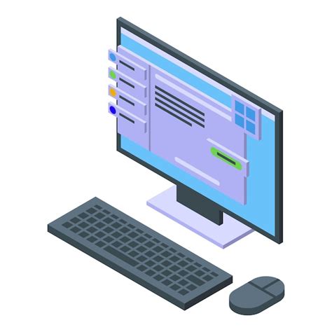Premium Vector Computer Software Icon Isometric Vector Internet