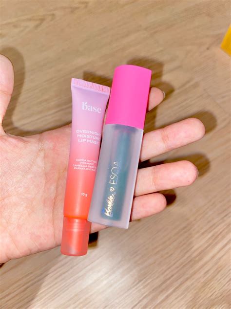 BUNDLING ESQA LIP STAIN OIL COLOR CHANGING X BASE OVERNIGHT MOISTURE