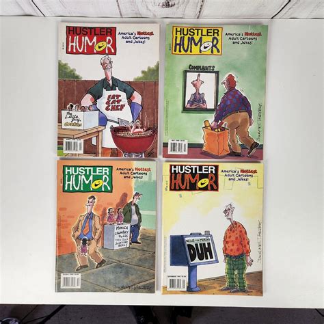 Vintage Hustler Humor A Larry Flynt Publication 1998 4 Issues