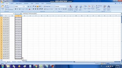 Merubah Format Tanggal Dd Mm Yyyy Menjadi Yyyy Mm Dd Excel Youtube