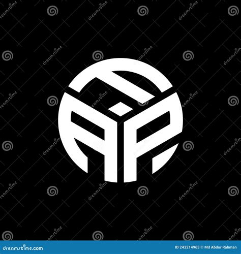 Fap Letter Logo Design On Black Background Fap Creative Initials Letter Logo Concept Fap