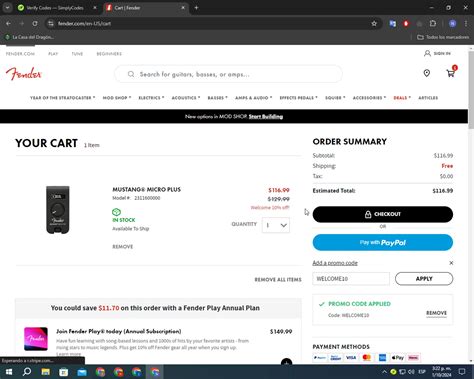 Fender Promo Codes 10 Off November 2024