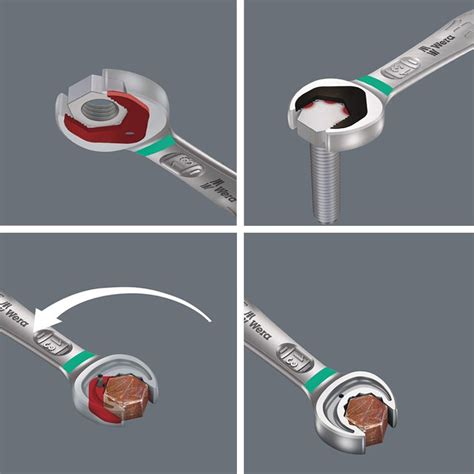 Wera 05020022001 6 Piece Set 1 Set Of Ratcheting Combinationdouble