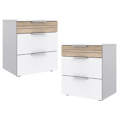Lomadox Nachttisch Tux 43 Nachtschrank 2er Set Ideal Für
