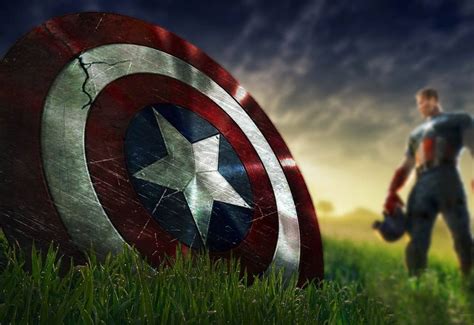 Download Avengers Captain America Shield Desktop Wallpaper