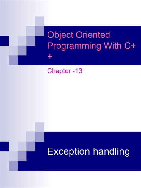 exception pdf c computer science