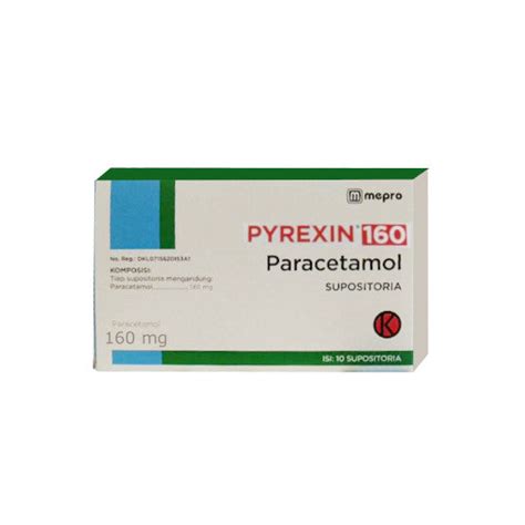 Pyrexin 160 Mg Suppositoria Bali Pharmacy