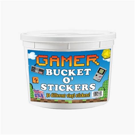 Bucket O Stickers With Thirty Different Stickers