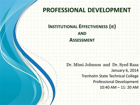 Ppt Institutional Effectiveness Ie And Assessment Powerpoint