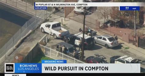 Wild Pursuit Leads To Lengthy Standoff In Compton Cbs Los Angeles
