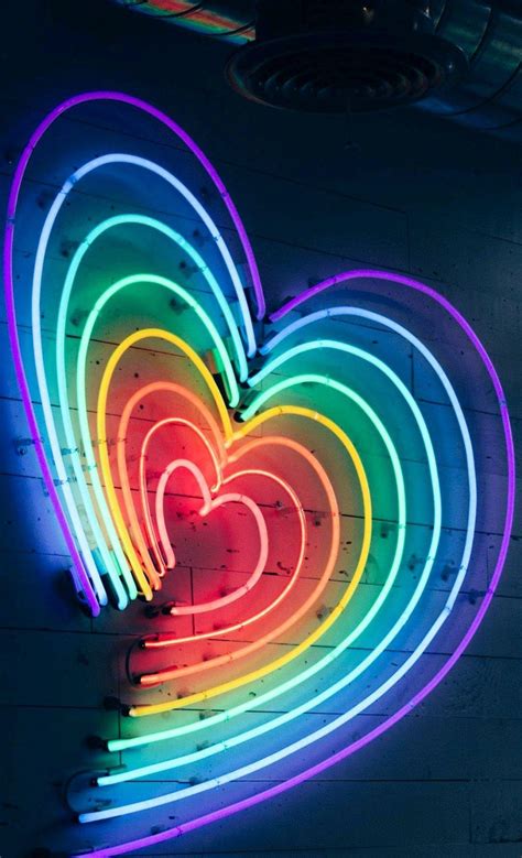 Neon Rainbow Phone Wallpapers Wallpaper Cave
