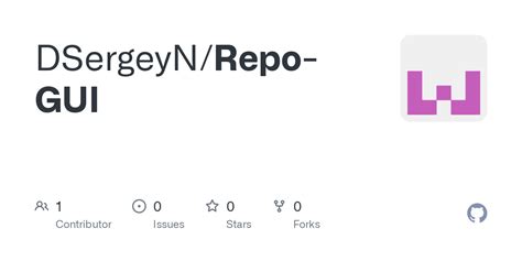 Github Dsergeynrepo Gui