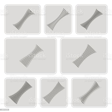 온천과 흑백 아이콘 세트 강철에 대한 스톡 벡터 아트 및 기타 이미지 강철 곡선 금속 Istock