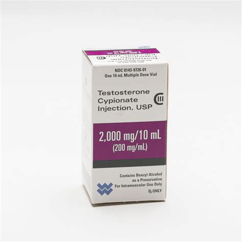 Testosterone Cyp 200mgml 10ml C3n West Ward Medicco Plus