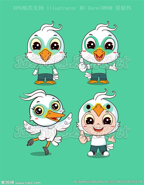 百灵鸟卡通形象