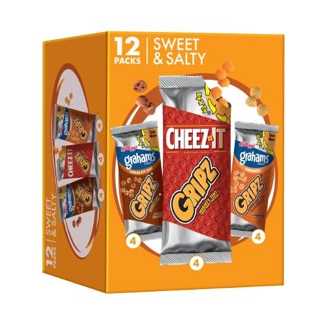 Kelloggs® Gripz Tiny Baked Snack Snack Crackers Variety Pack 12 Ct