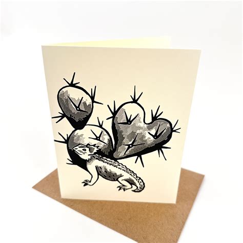 Horny Toad Lizard Greeting Card Cero