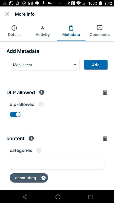 Viewing And Adding Metadata In Android FileCloud Docs Online