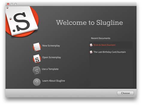 Slugline Simply Screenwriting