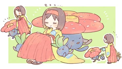Erika Oddish And Vileplume Pokemon And 1 More Drawn By Katiko