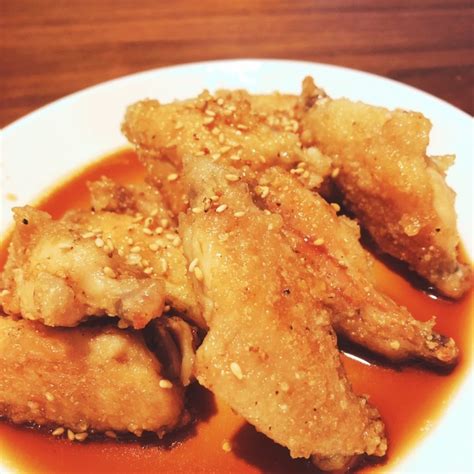 手羽中の唐揚げ甘辛ダレ By はせがわだいき 【クックパッド】 簡単おいしいみんなのレシピが395万品