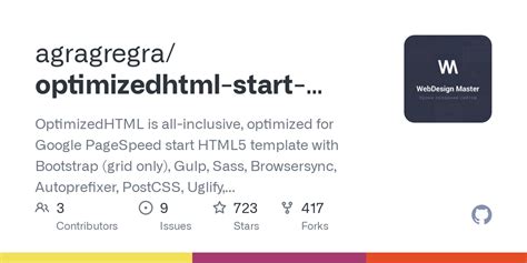 github agragregra optimizedhtml start template optimizedhtml is all