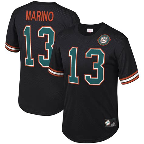 Officially Licensed Nfl Mens Dan Marino Dolphins Player Mesh Top