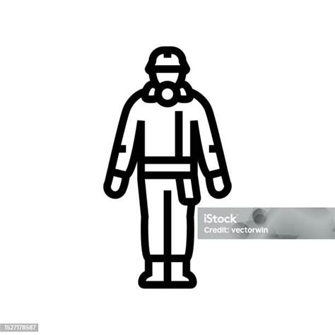 원자력 발전소 노동자 에너지 라인 아이콘 벡터 일러스트레이션 공장 산업 건물에 대한 스톡 벡터 아트 및 기타 이미지 공장
