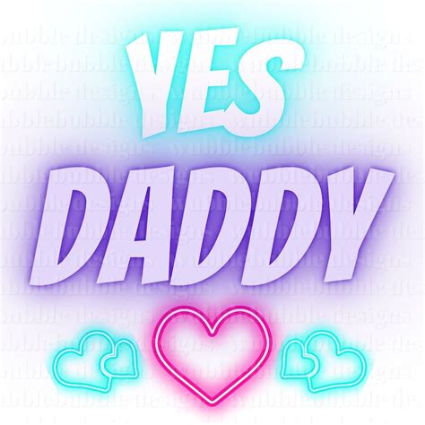 Yes Daddy Emote Neon Emote Daddy Emote Purple Etsy