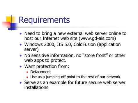 Ppt Installing And Configuring A Secure Web Server Powerpoint
