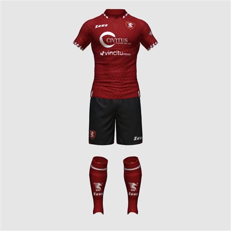 Salernitana 23 24 Home FIFA Kit Creator Showcase