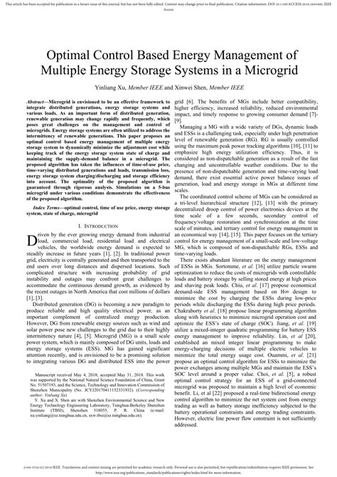 Pdf Optimal Control Based Energy Management Of Multiple Energy
