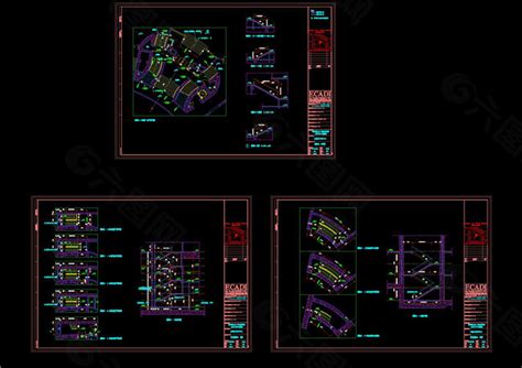 区楼梯详图cad图纸装饰装修素材免费下载 图片编号 4846178 六图网