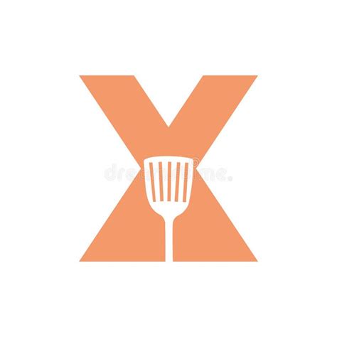 Letter X Kitchen Spatula Logo Kitchen Logo Design Combined With