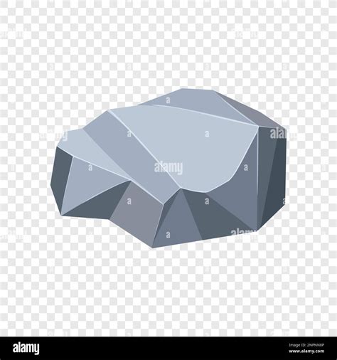 Rock Boulder Natural Shape Stone Vector Illustration Stock Vector