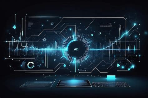 Premium Photo Big Data Analysis Technology Glowing Background Design