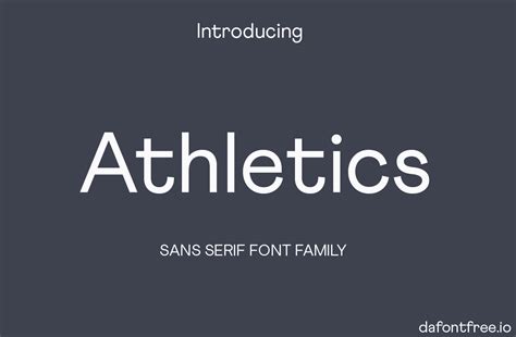 Athletics Font Dafont Free
