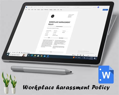 Workplace Harassment Policy Template Customizable And Professional Sample