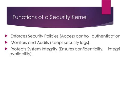 security kernel presentation in information security pptx