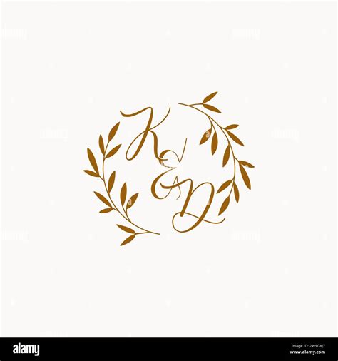 Kd Initial Wedding Monogram Logo Design Stock Vector Image And Art Alamy